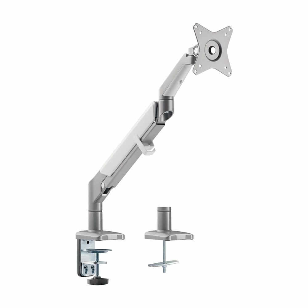 Ergonomic Silver LCD Monitor Arm - Elevate360 – ErgoFinland