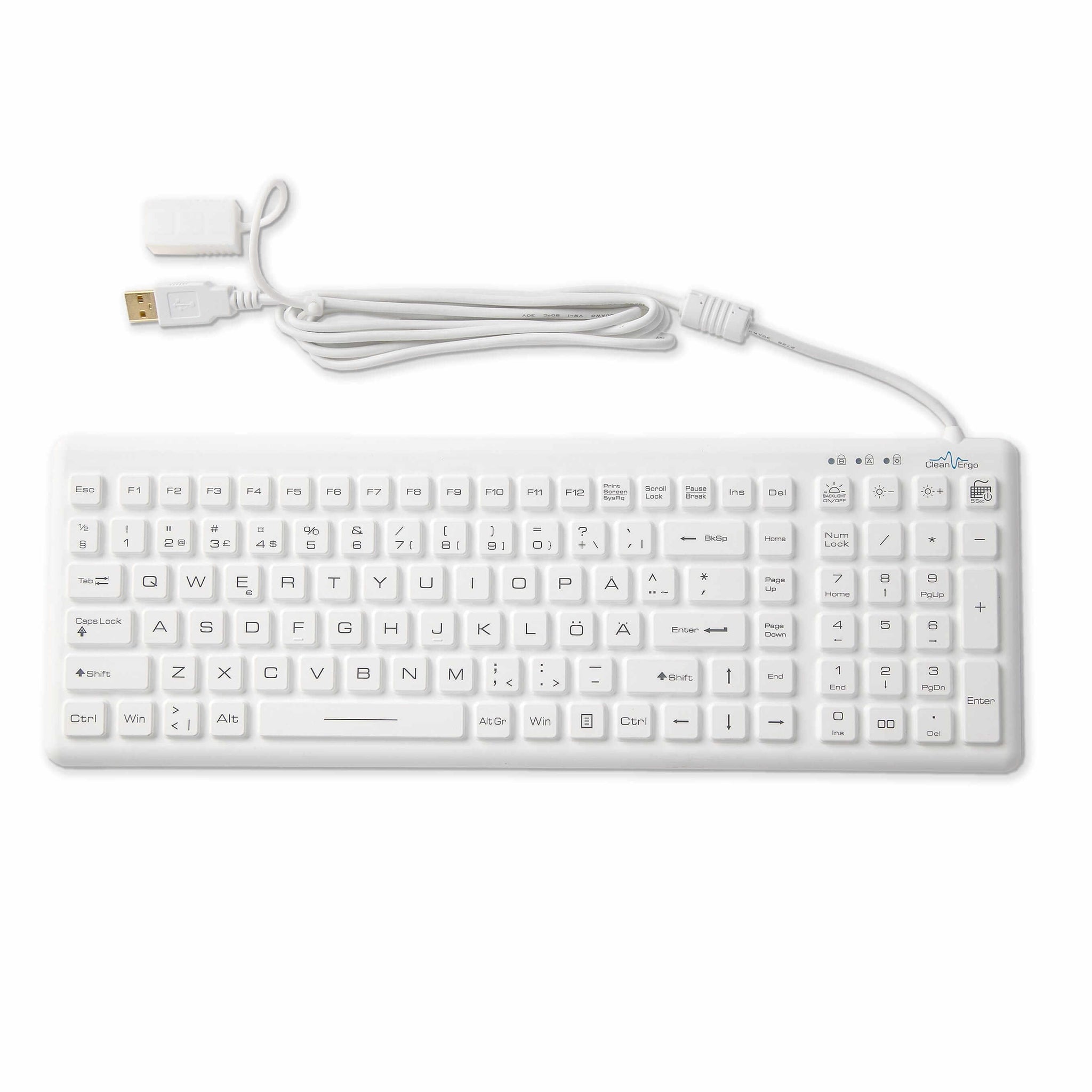 SmartClean Medical Wired Keyboard – ErgoFinland